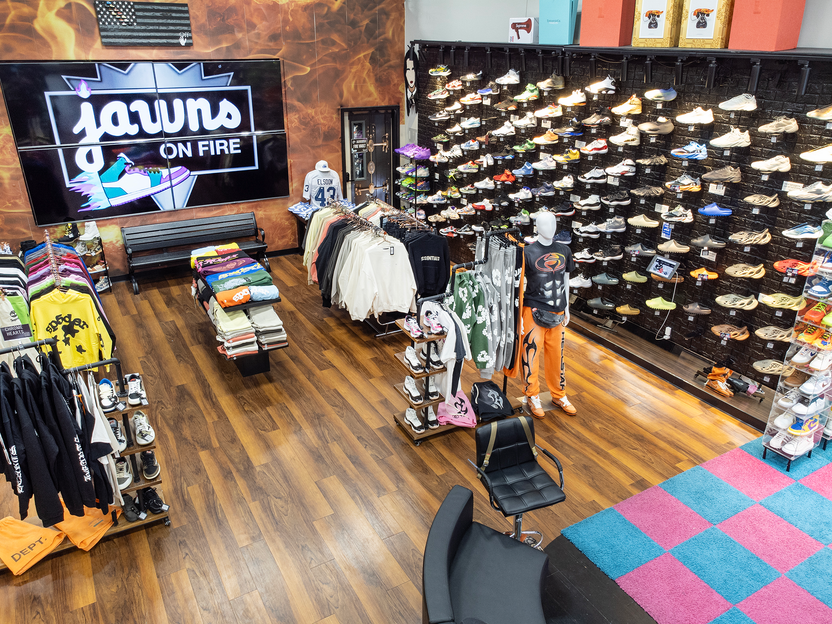 Custom Sneaker Sports Cleats - Jawns on Fire - Authentic Sneakers and ...