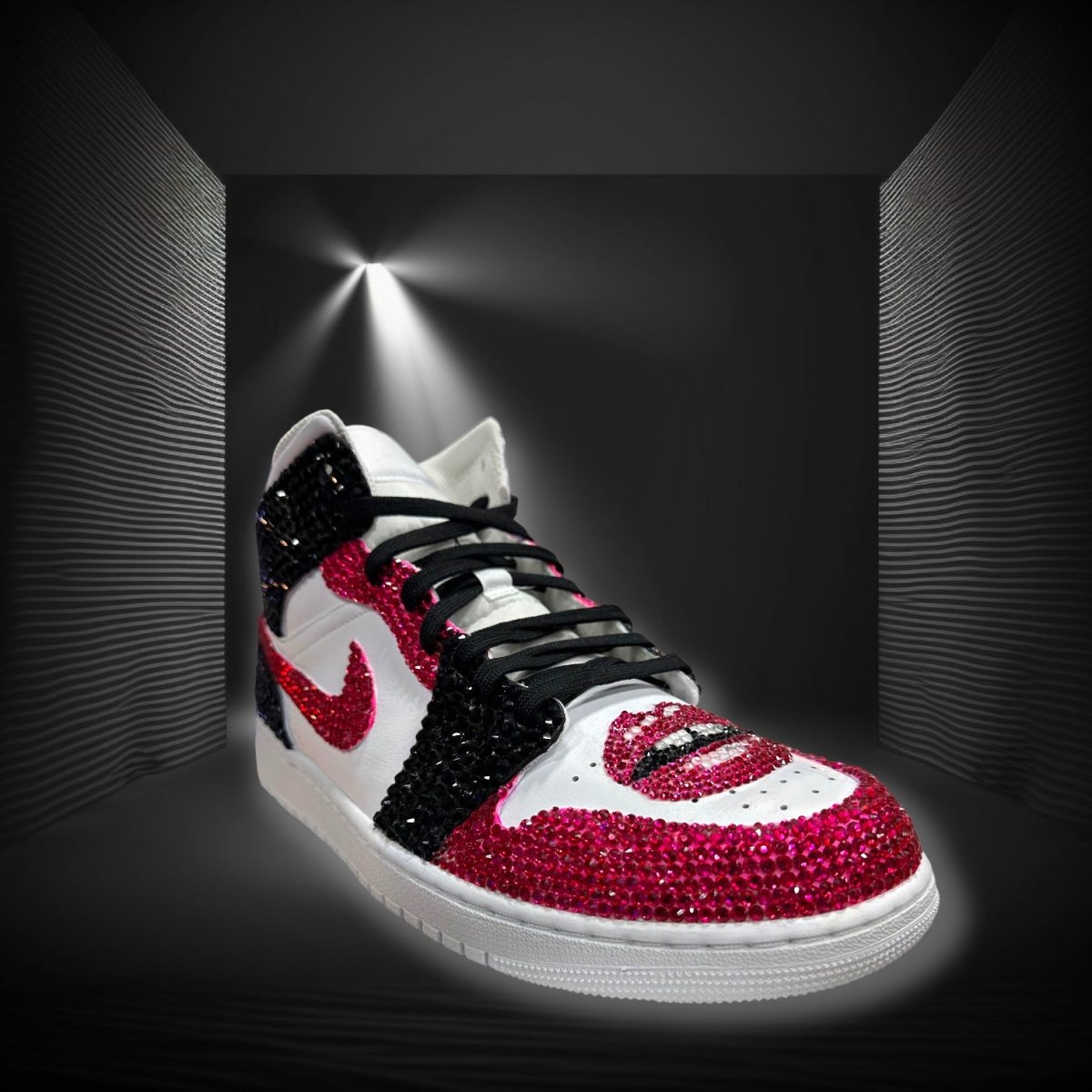 Blingy Jawns: Custom Rhinestone Sneakers by Jawns on Fire Boutique